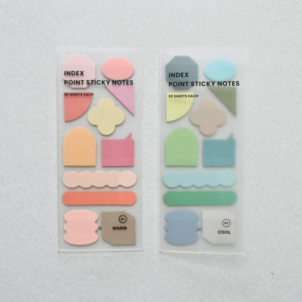 Set de notas adhesivas translucente Index Point – doldari